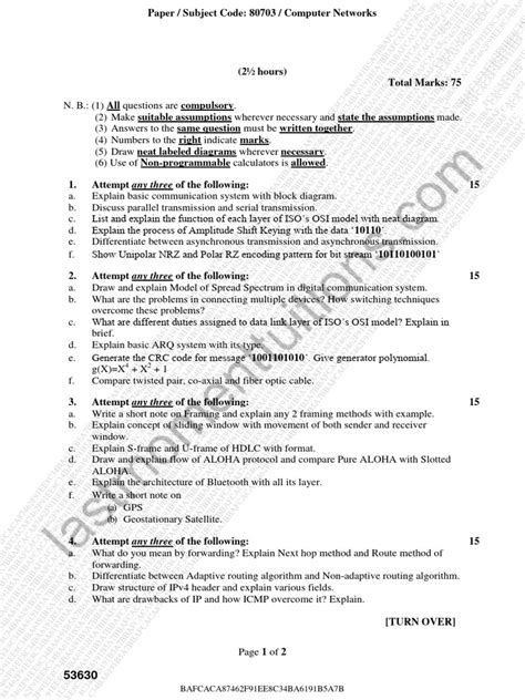 Sybsc Itsem3cnapr19 Pdf Osi Model Computer Standards