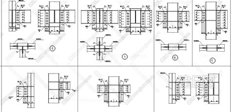 钢结构汽车展厅结构施工图 Cad施工图cad施工图下载[id 115228782] 建e施工图