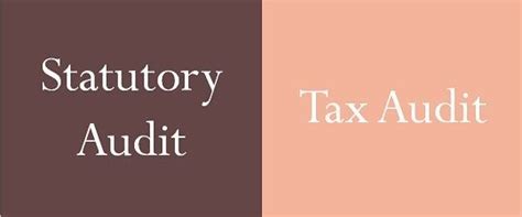 Difference Between Statutory Audit And Tax Audit