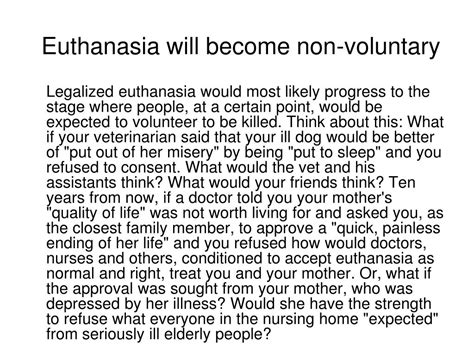 Ppt Arguments Against Euthanasia Powerpoint Presentation Free