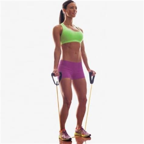 Bicep Curl With Resistance Band Traditional Exercise How To Skimble