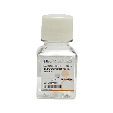 4多聚甲醛固定液 4 Paraformaldehyde Fix Solution 生命科学产品与技术服务 生工生物工程上海股份有限公司