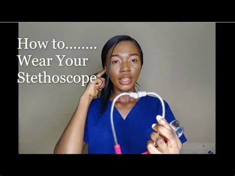 How To Properly Place Ear Pieces Of A Stethoscope Youtube