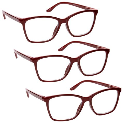3 Packs Mens Large Designer Style Reading Glasses Spring Hinges Uv Reader Rrr51 Ebay