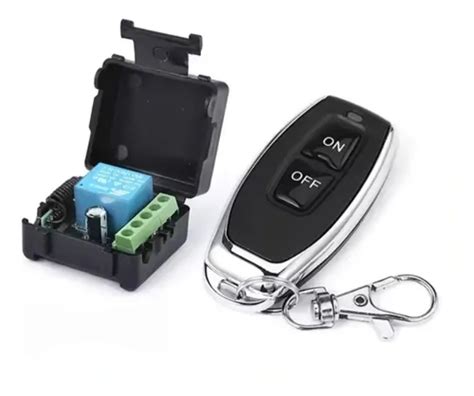 Acionamento Sem Fio Relé 12v 1 Canal Controle Remoto 433mhz Mercadolivre