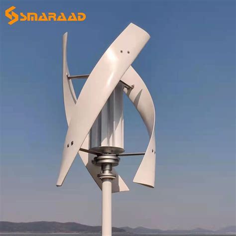 Wind Turbine Generator Vertical Axis 3 Blades 2000 Watts Low Speed