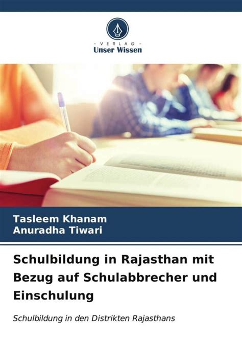 Schulbildung In Rajasthan Mit Bezug Auf Schulabbrecher Und Einschulung Online Kaufen