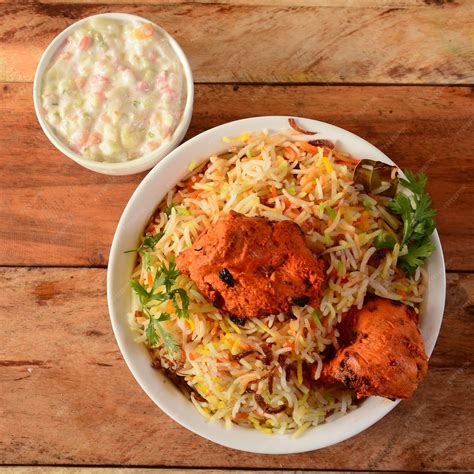 Premium Photo Chicken Tikka Biryani Made Of Basmati Rice Cooked With