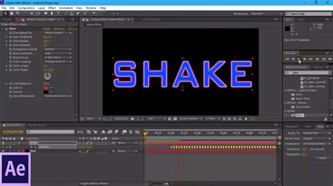 shake effect tutorial camera shaking wiggle effect after effects