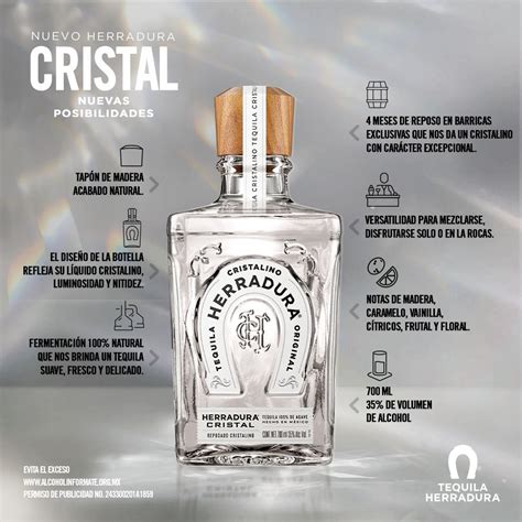 Tequila Herradura Cristal 700ml Vinos América