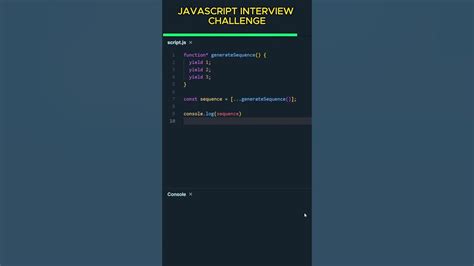 Javascript Coding Challenge Can You Solve This Generator Question