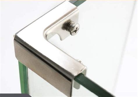 2 Pcs Glass Fixing Clip Glass Combination Fixing Bracket Glass