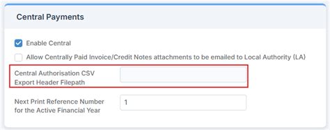 Finance Append Filename To The Header Row In Central Authorisation