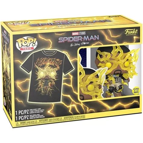 Funko Pop And Tee Box Spider Man No Way Home Electro Gitd S Jrccz