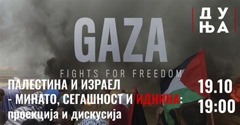 „Палестина и Израел минато сегашност иднина“ проекција и дискусија