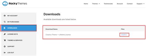 Installing The Creativo Theme Creativo Documentation
