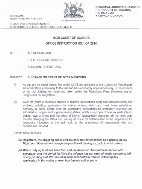 Guidance On Grant Of Interim Orders Pdf Lawsuit Injunction