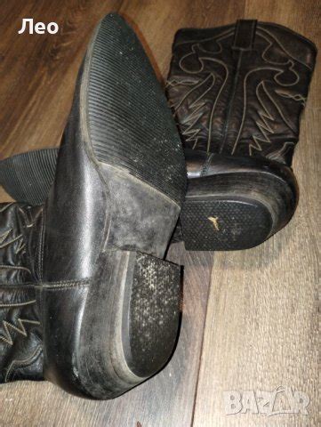 Дамски каубойски боти 37 номер.Естествена кожа.ръчна работа. в Дамски ...
