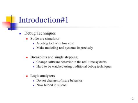 PPT Applications Of On Chip Trace On Debugging Embedded Processor PowerPoint Presentation ID