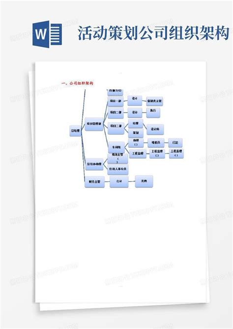 设计公司组织架构及部门职责word模板下载编号logdejnl熊猫办公 设计公司组织架构及部门职责word模板下载编号logdejnl熊猫办公