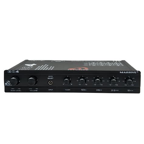 Massive Audio Eq 4 12 Din 4 Band Car Audio Graphic Equalizer