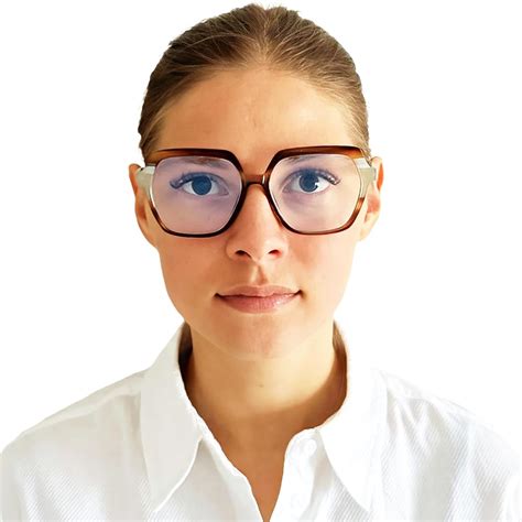 Woman Wearing Thick Glasses Occi Chiari Reading Glasses Oversized