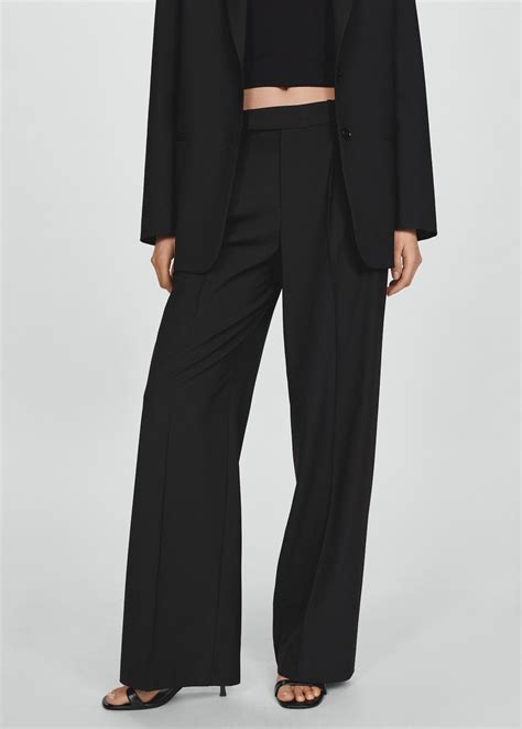 Wideleg Suit Trousers Women Mango Kosovo