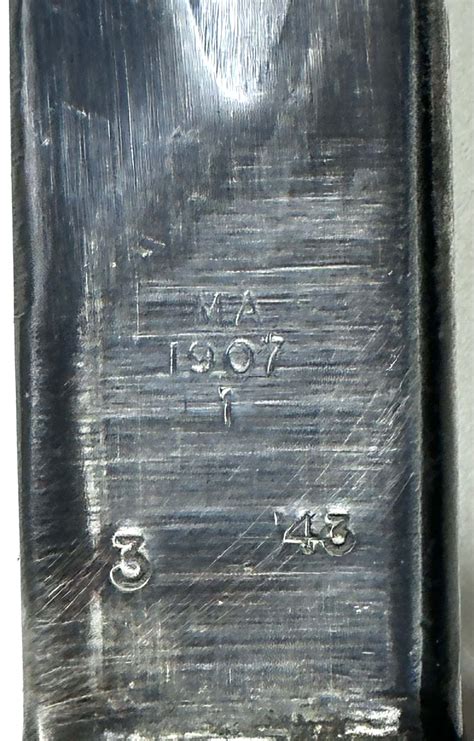 Ww British Model Smle Blade Bayonet With Scabbard Enemy Militaria