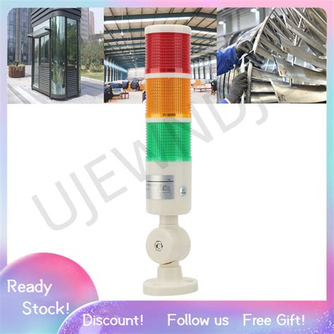 Ready Stock 24V Industrial Signal Tower Safety Stack Alarm Light Led Multilayer Foldable