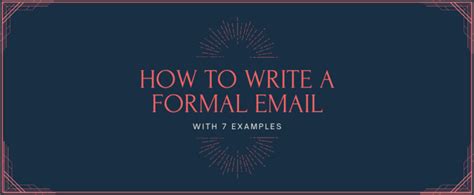 How To Write A Formal Email Keeping