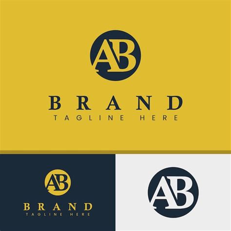 Premium Vector Letter Ab Monogram Circle Logo Suitable For Any Business With Ab Or Ba Initials
