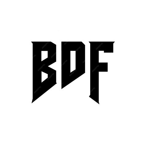 Bdf Letter Logo Design For Technology Company Bdf Logo Design Black And