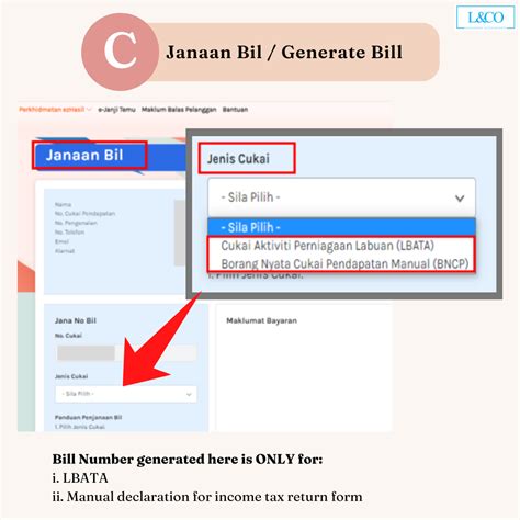 Bill Number Is Required For All Tax Payment L And Co