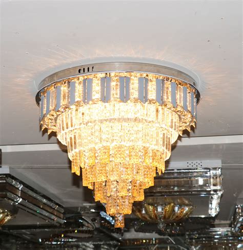 批发线割水晶吸顶灯 K9水晶灯 现代简约bedroom Crystal Light 阿里巴巴