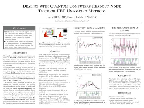 Pdf Poster Dealing With Quantum Computers Readout Noise Through Hep