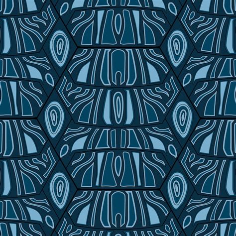 Free Vector Hand Drawn Turtle Shell Pattern Design