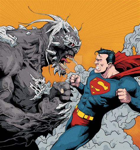 Superman Vs Doomsday By Inkhaust On Deviantart