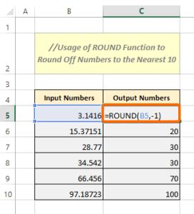 How To Round Off Numbers In Excel 9 Methods Excelgraduate