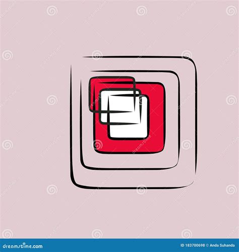 Design An Abstract Symmetrical Icon For The Company Logo Stock Vector Illustration Of Button