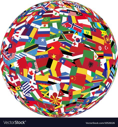 Flags Of The World Global World Flags Vector Design Images Global Flags