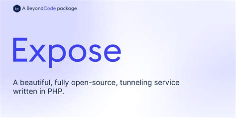 github beyondcode expose a beautiful fully open source tunneling service written in pure php