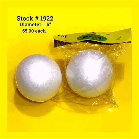 Fsi Styro Balls White Arts And Crafts Different Sizes Per Pack