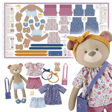 Teddy Bear Fabric Panels Etsy