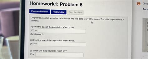 Solved Homework1 Problem 620 ﻿points ﻿a Cell Of Some