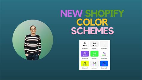 shopify new color schemes for your store sections youtube