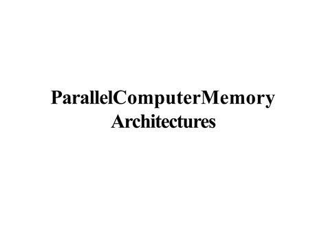 Underlying Principles Of Parallel And Distributed Computing PPT