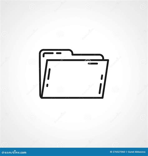 Folder Icon Folder Icon Stock Vector Illustration Of Object 276527060