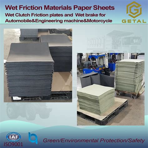 Automobile Transmission Clutch Brake Wet Friction Materials Paper Sheets China Friction