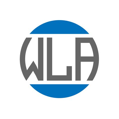 Diseño De Logotipo De Letra Wla Sobre Fondo Blanco Concepto De