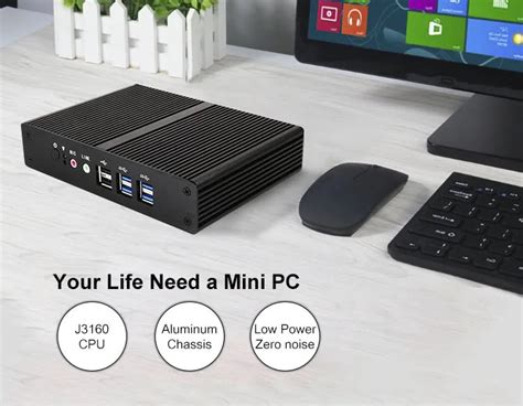Fanless Window Linux Mini Nuc Pc Dual Nic Industrial J Quad Core G Ram Dual Ethternet